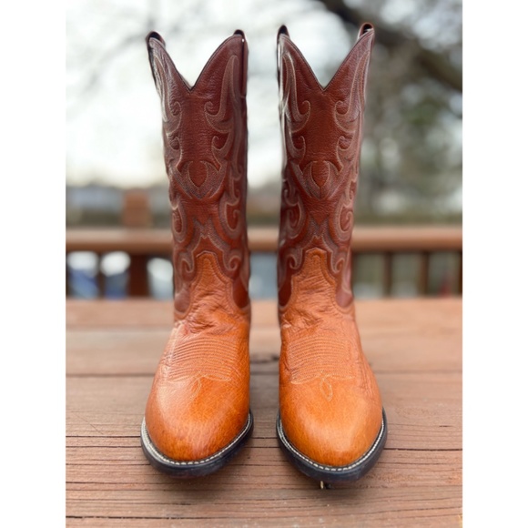 Tony Lama | Shoes | Vintage Tony Lama Smooth Ostrich 85d Mens Cowboy ...